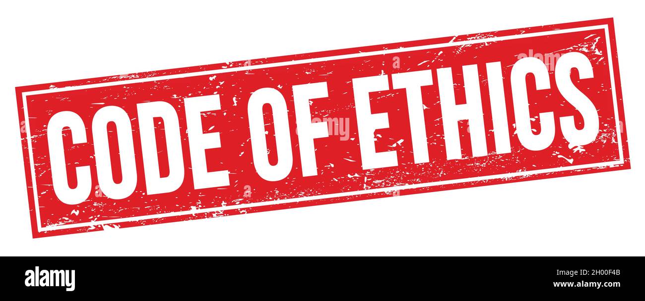 Code of ethics stamp hi-res stock photography and images - Alamy