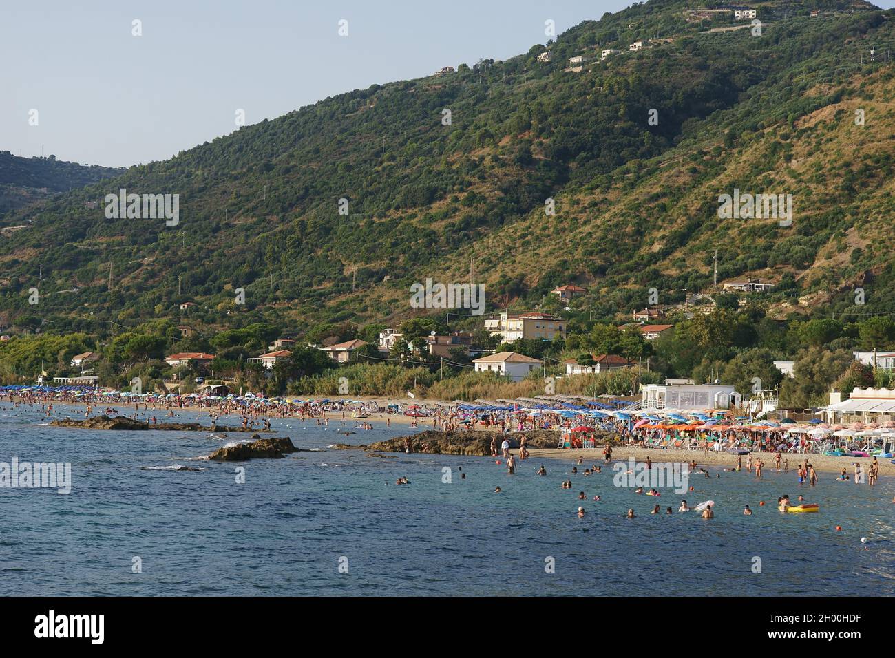 Beach of Acciaroli, National Park of Cilento. Salerno. Italy Stock ...