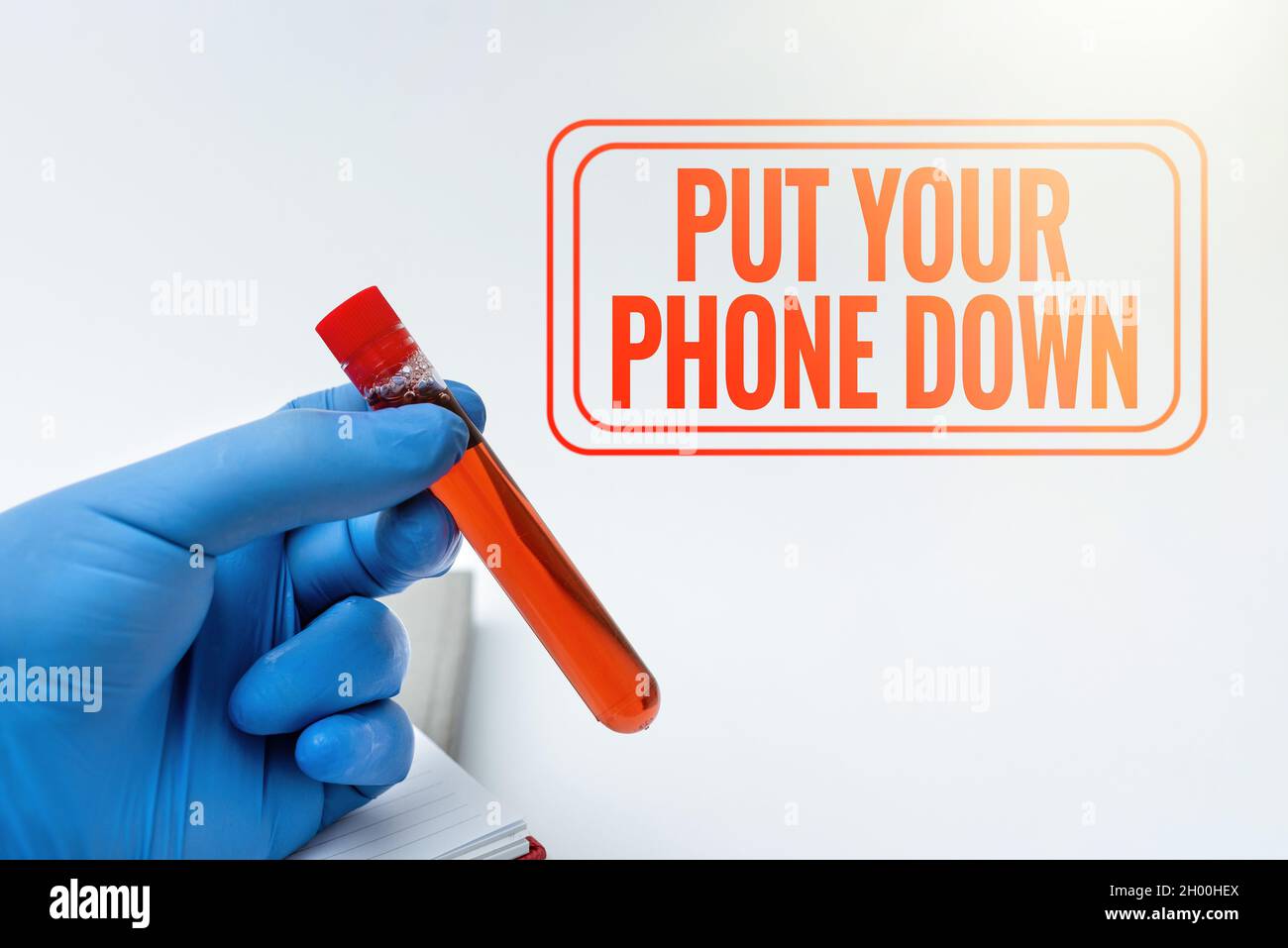 Text sign showing Put Your Phone Down. Conceptual photo end telephone ...