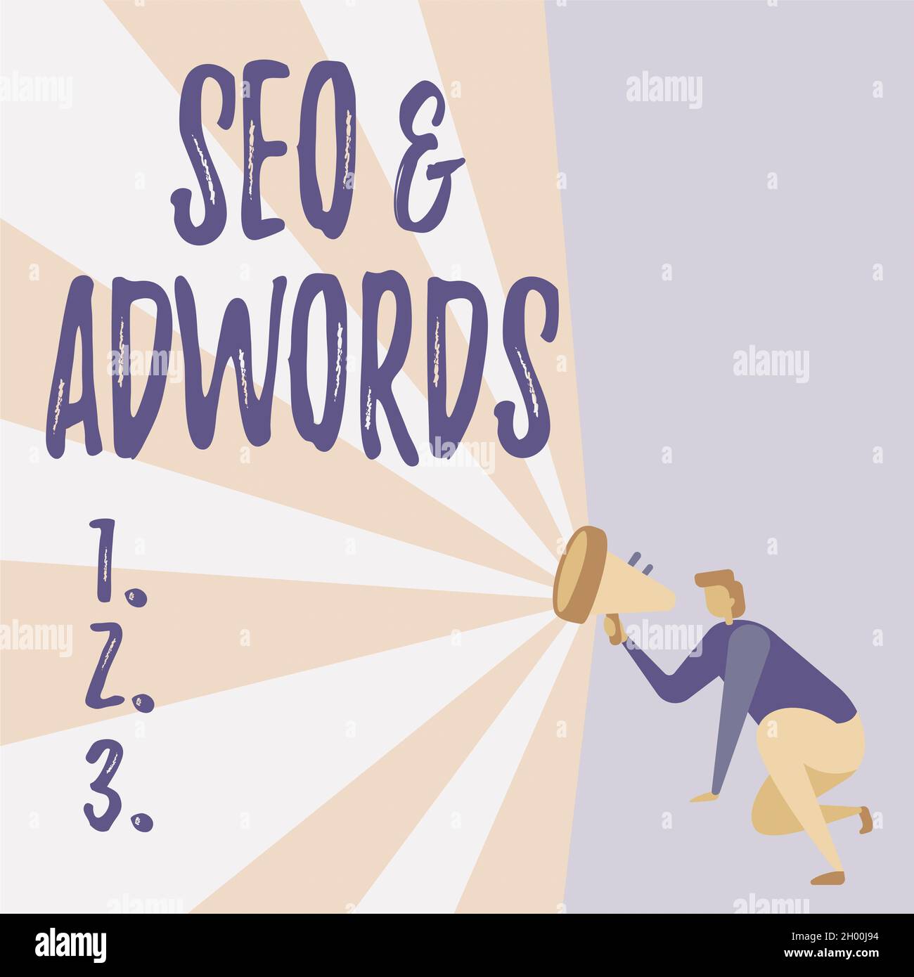 Hand writing sign Seo And Adwords. Business showcase they are main ...