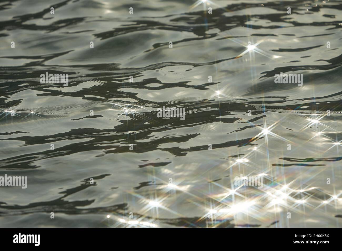 Texture of glitter water and soft waves. sparkling in water ...