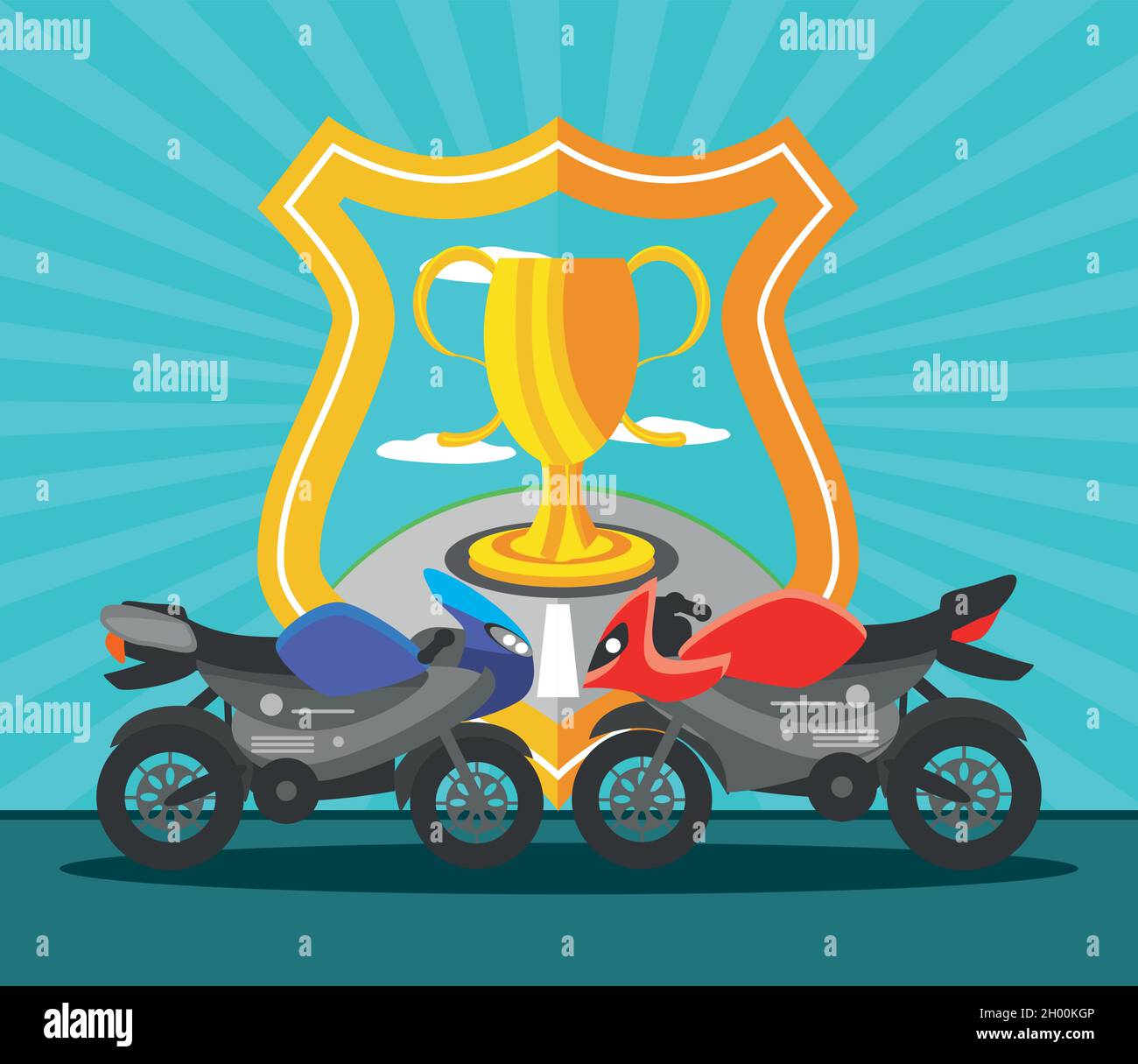Competition motorcycles Stock Vector Images - Alamy