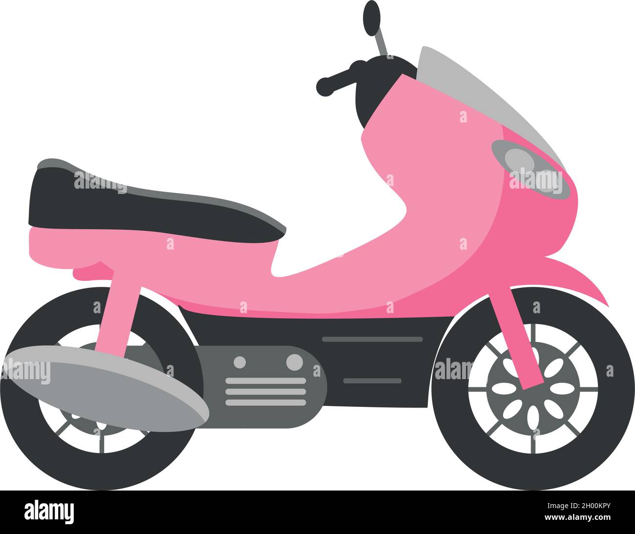 pink transport motorcycle Stock Vector Image & Art - Alamy
