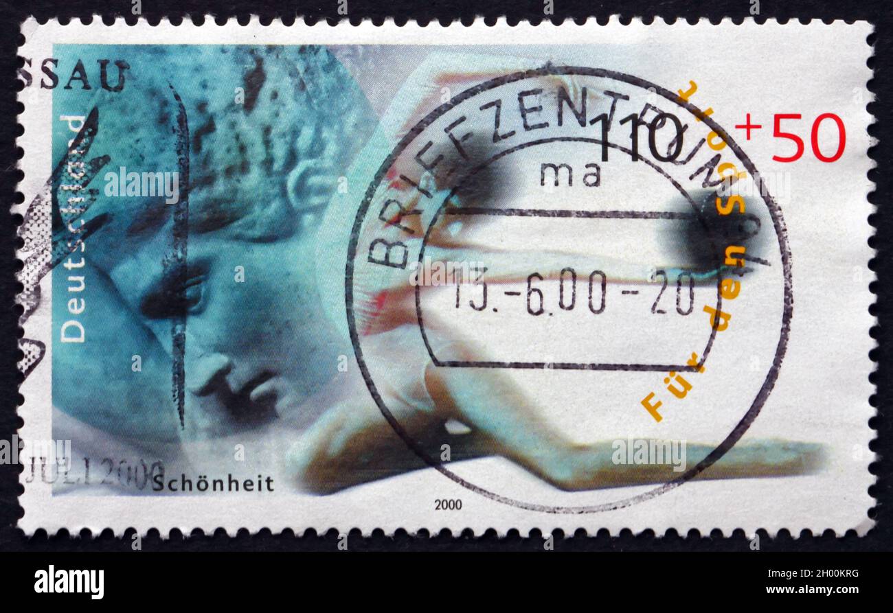 GERMANY - CIRCA 2000: a stamp printed in the Germany shows Ancient Art ...
