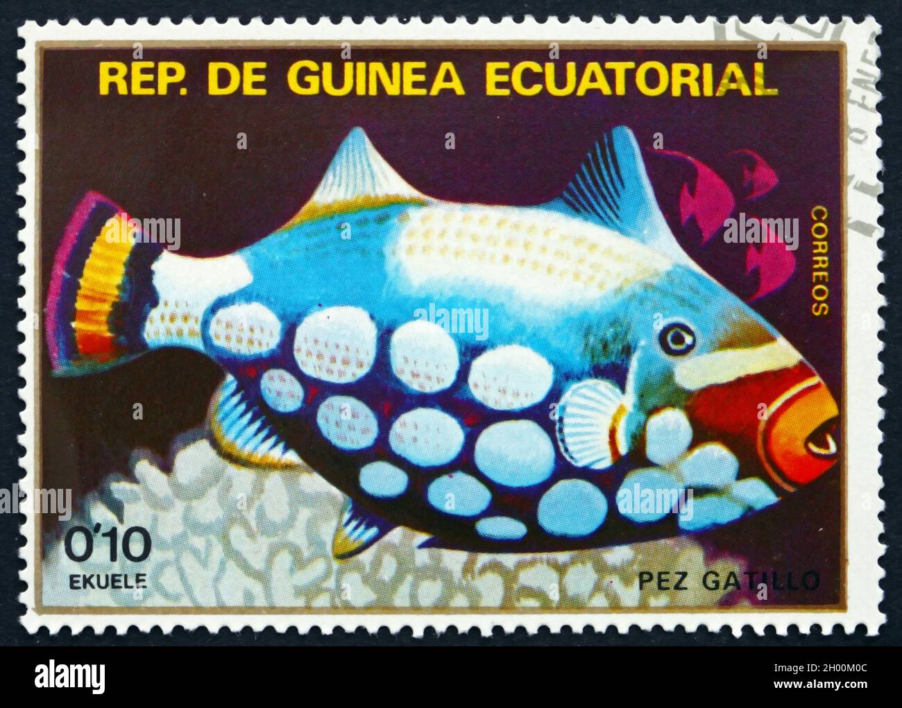EQUATORIAL GUINEA - CIRCA 1979: a stamp printed in Equatorial Guinea ...