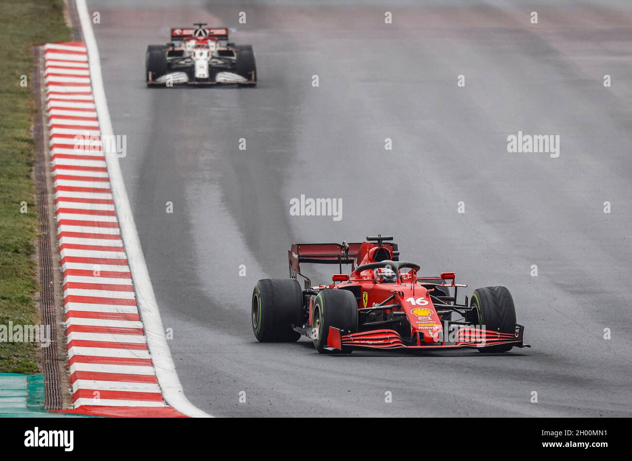 16 LECLERC Charles (mco), Scuderia Ferrari SF21, action during the Formula 1 Rolex Turkish Grand ...