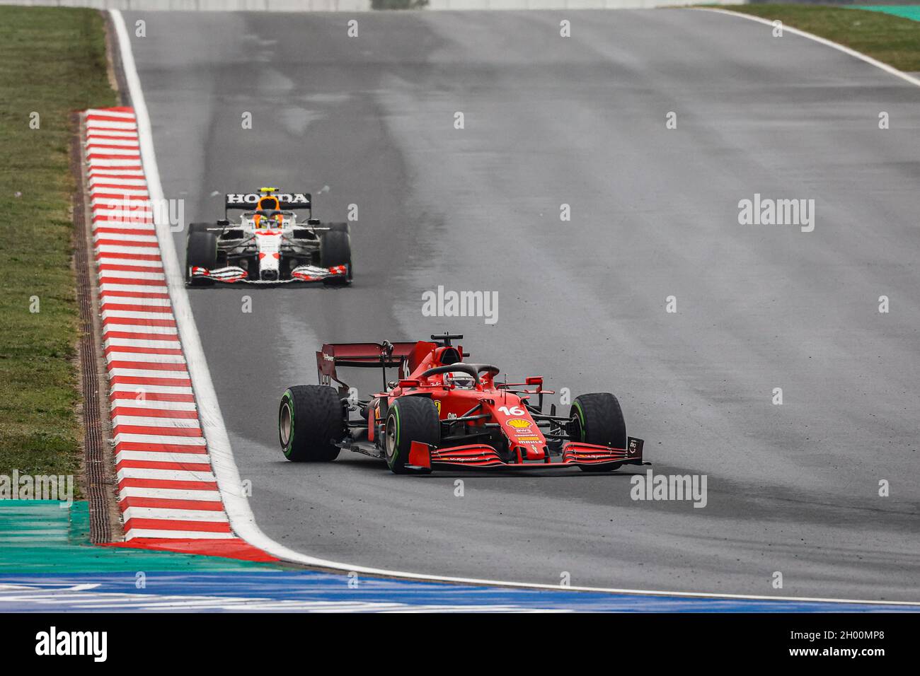 16 LECLERC Charles (mco), Scuderia Ferrari SF21, action during the ...
