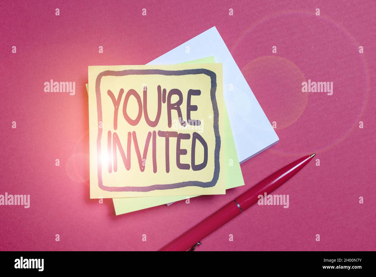 Inspiration showing sign You Re Invited. Business idea make a polite ...