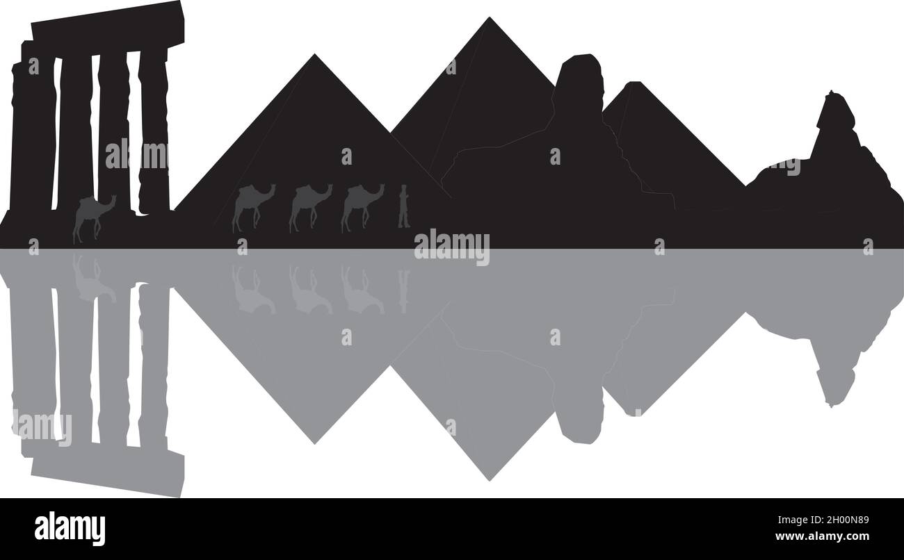 Luxor hotel pyramid Stock Vector Images - Alamy