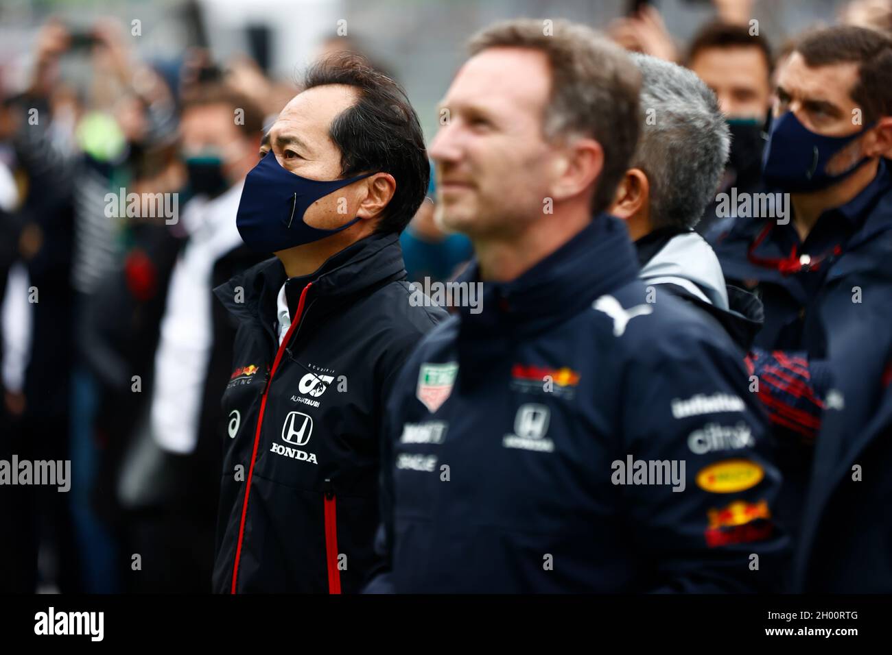 Toyoharu Tanabe (JPN) Honda Racing F1 Technical Director and Christian ...