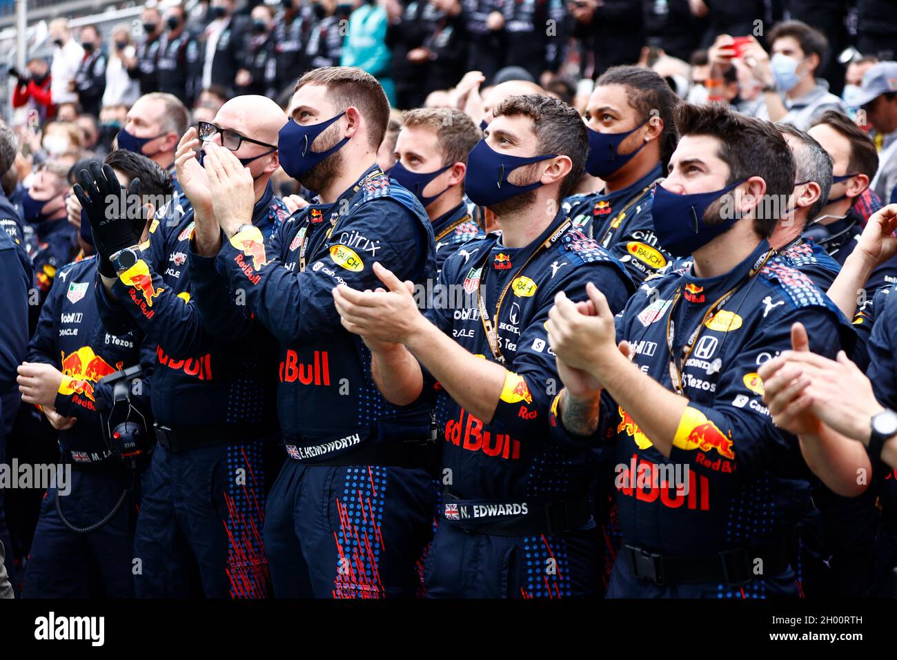 Red Bull Racing at the podium. Turkish Grand Prix, Sunday 10th October ...
