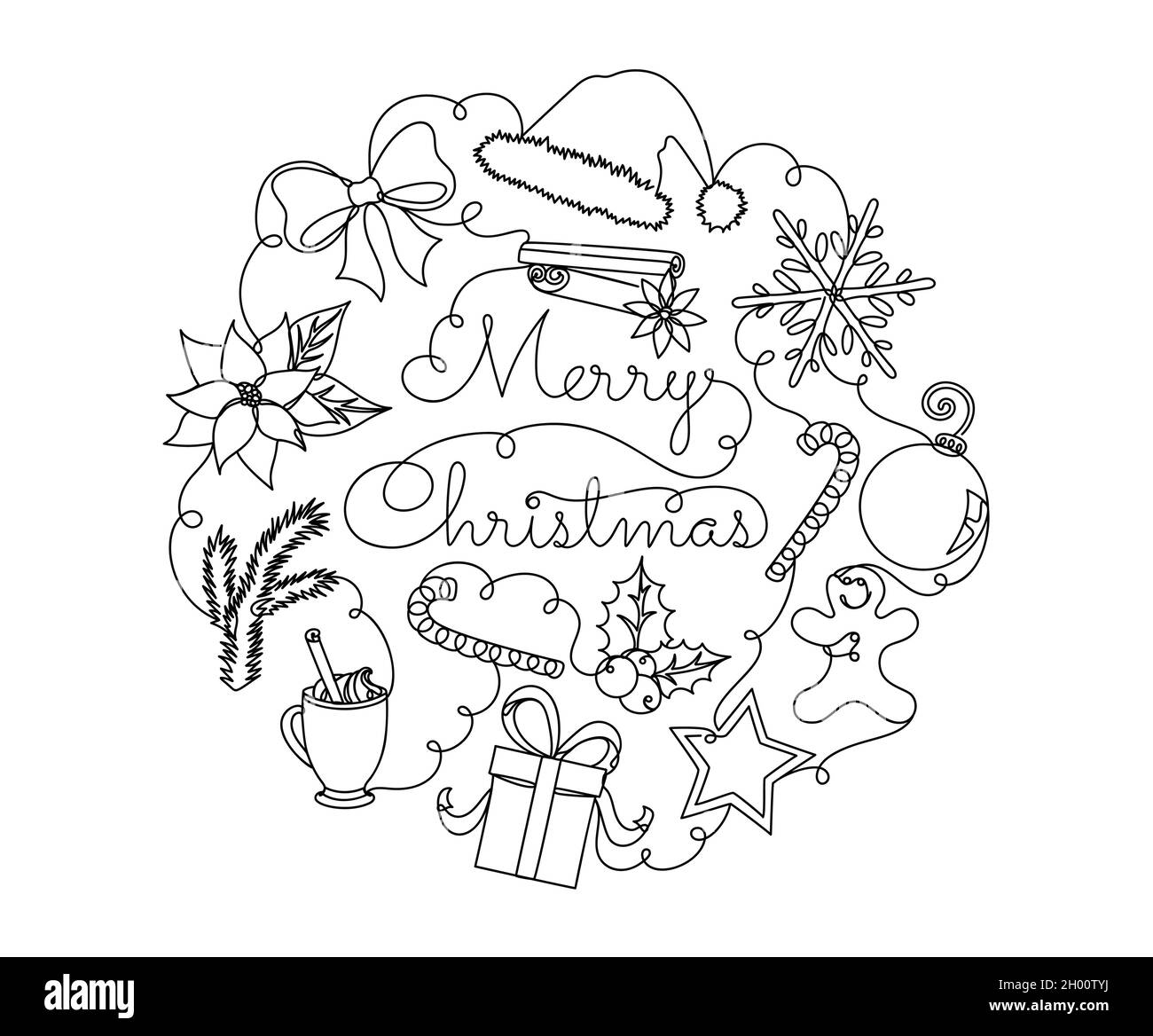 Poster design christmas in Black and White Stock Photos & Images - Alamy