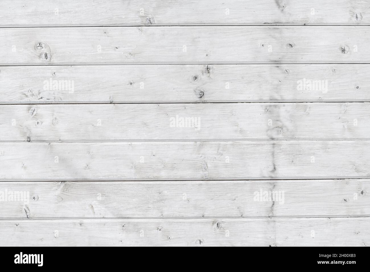 Background of weathered white planks, bright worn surface texture as ...