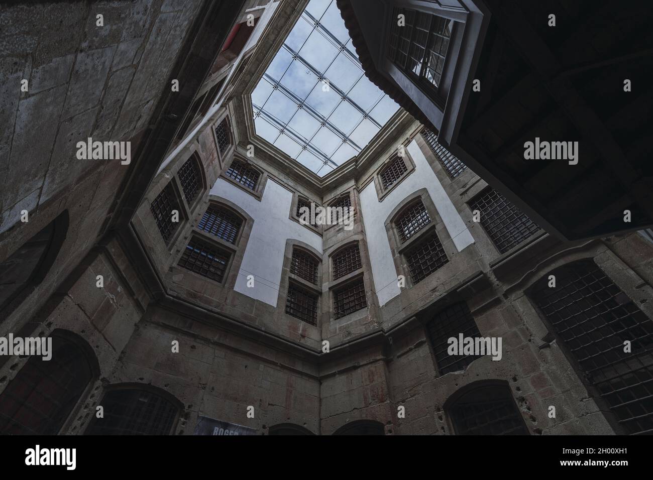 A scenic view of an old, architectural building Stock Photo - Alamy