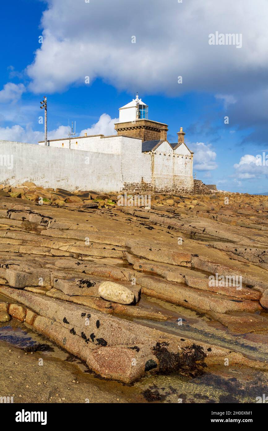 Blacksod Lighthouse & Museum, Belmullet, County Mayo, Ireland Stock ...