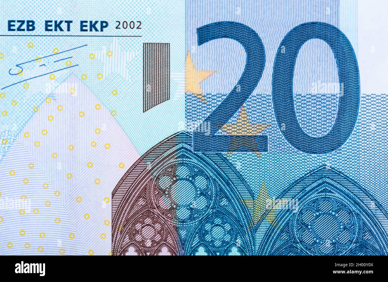 Background of twenty euro banknote Stock Photo - Alamy