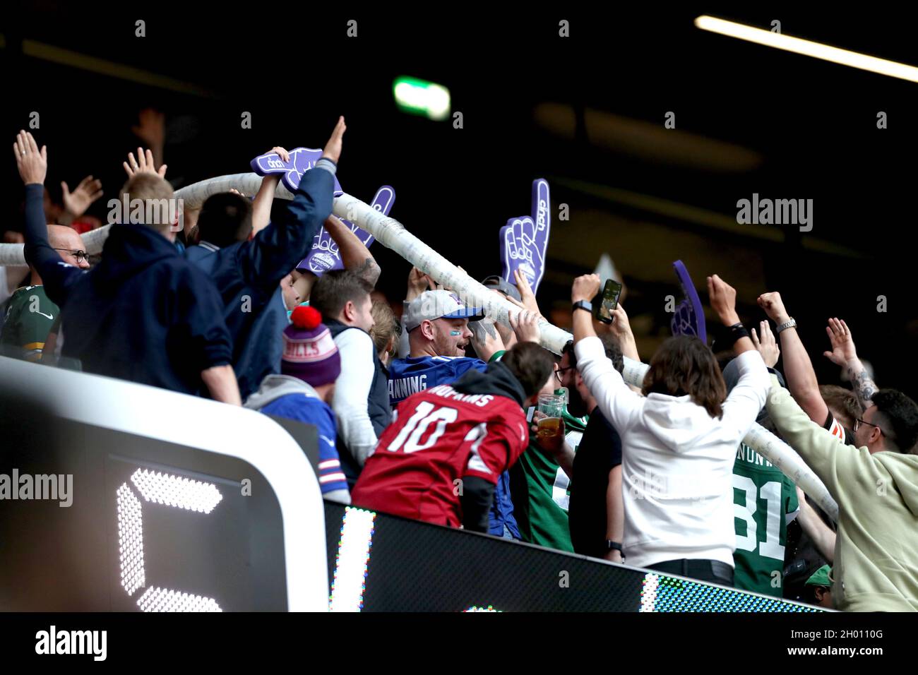 Football fans beer football stands hi-res stock photography and images ...