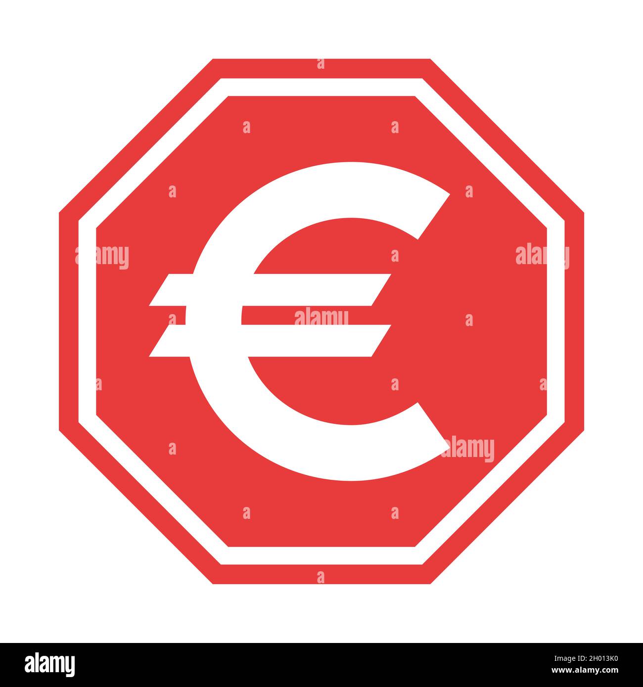 Euro money symbol, business cash icon, save currency bank sign, vector ...