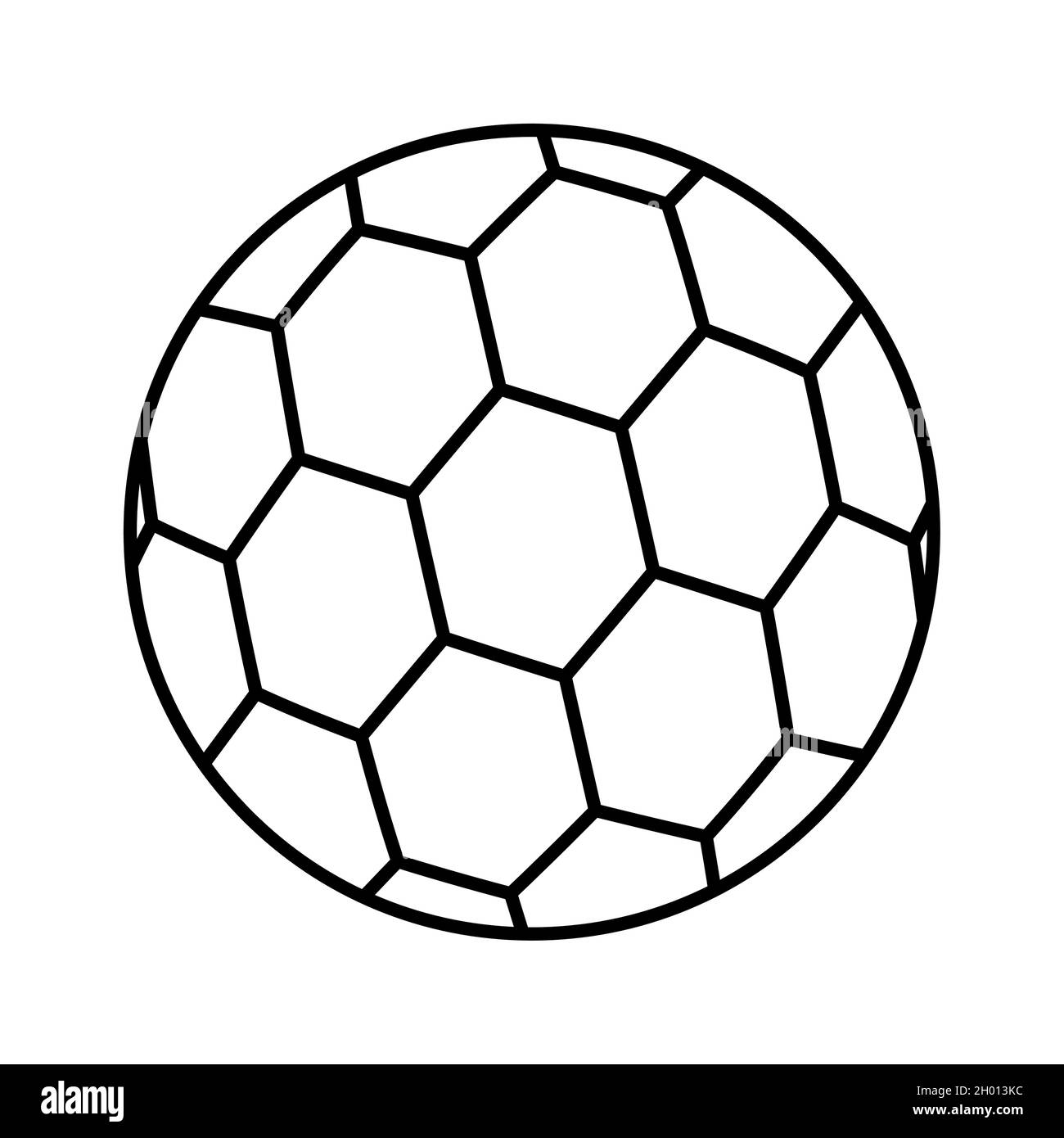 Soccer, football ball symbol, single goal isolated design vector ...