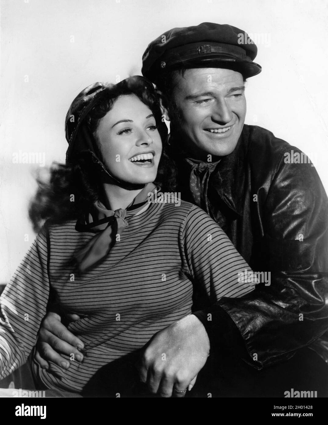 PAULETTE GODDARD and JOHN WAYNE Publicity Portrait in REAP THE WILD ...