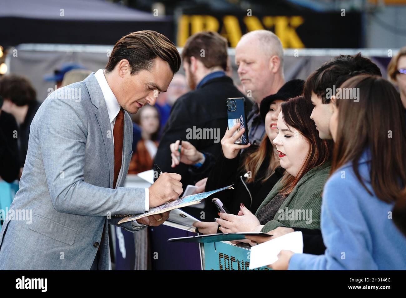 Rupert Friend arrives for the UK premiere of 'The French Dispatch', at ...
