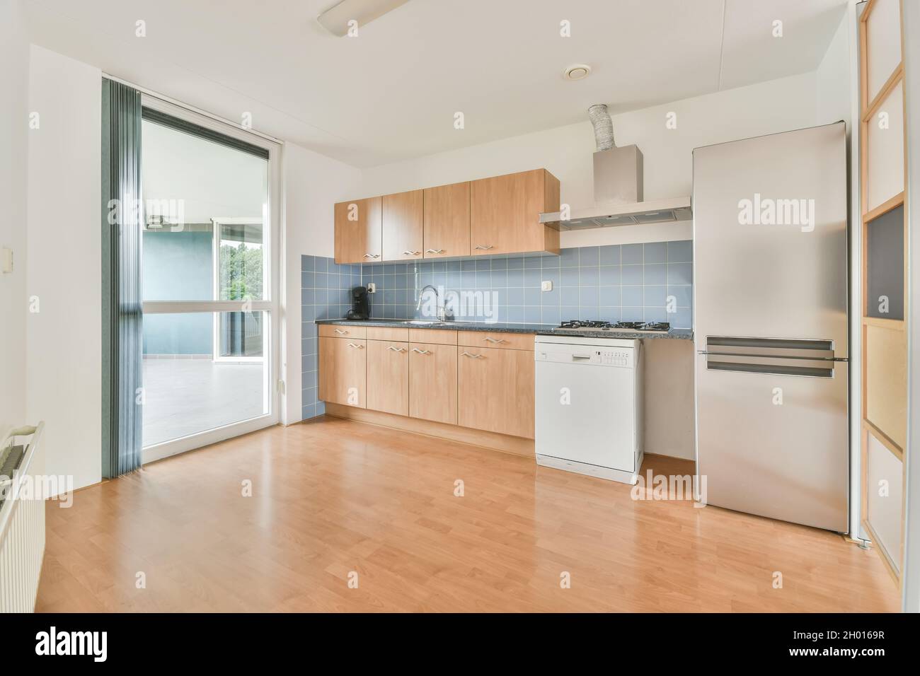 A beautiful kitchen with a modern interior Stock Photo - Alamy