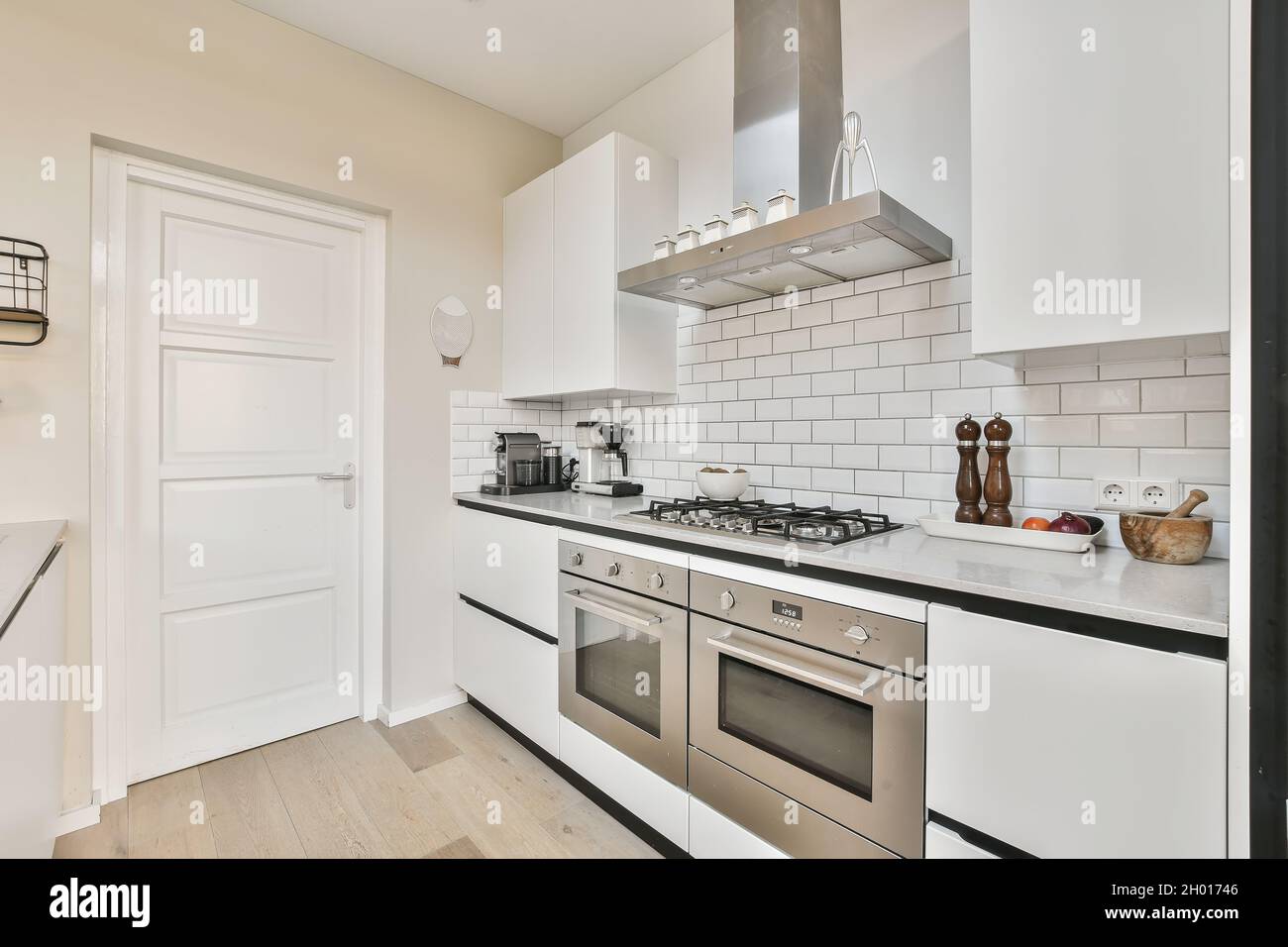 A beautiful kitchen with a modern interior Stock Photo - Alamy
