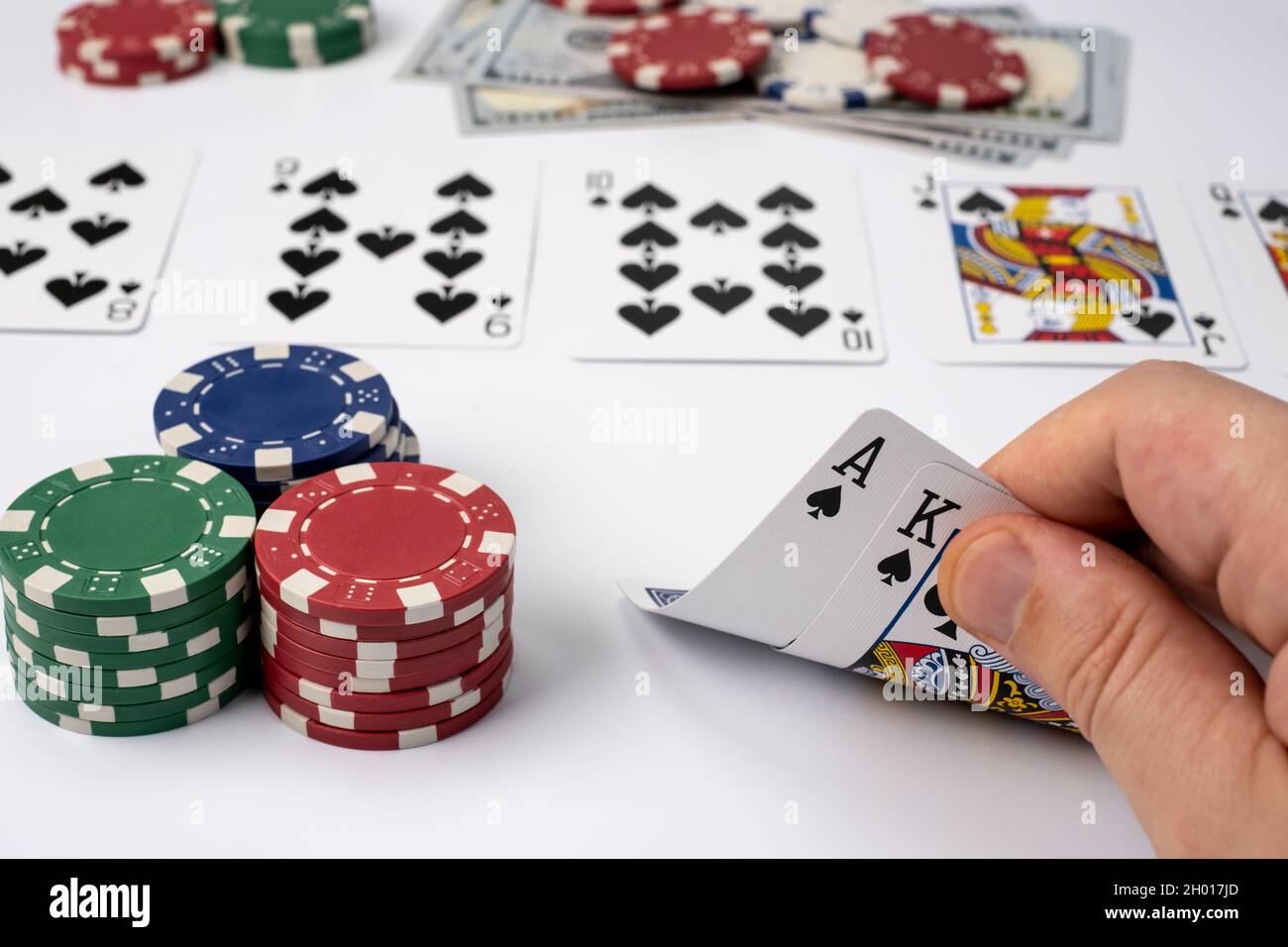King card gamble profile hi-res stock photography and images - Alamy