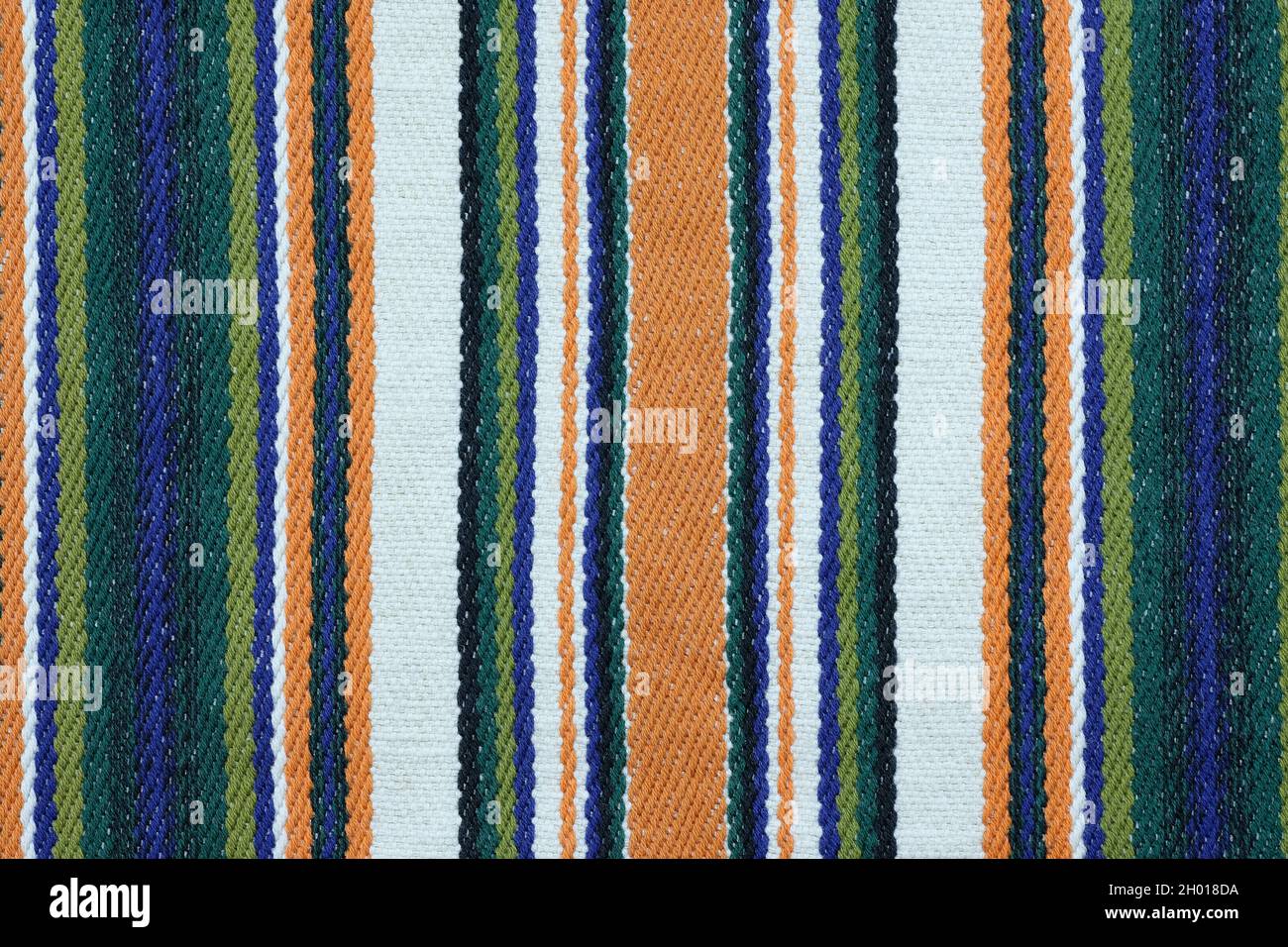 Color linen fabric with a thin strip, background. Linen fabric texture ...