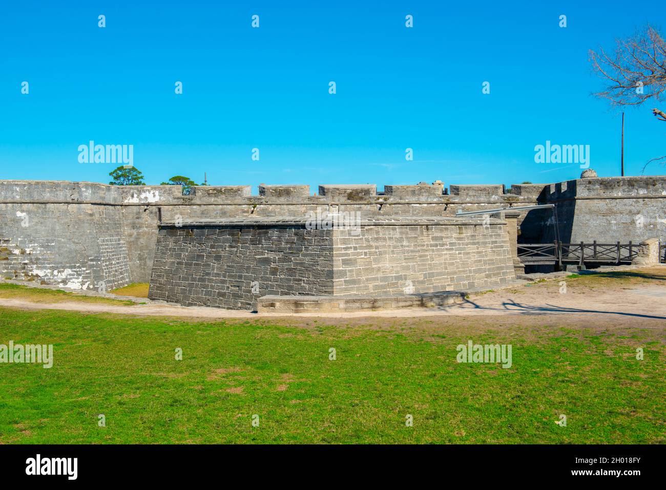 Castillo de San Marcos in St. Augustine, Florida FL, USA. This fort is ...