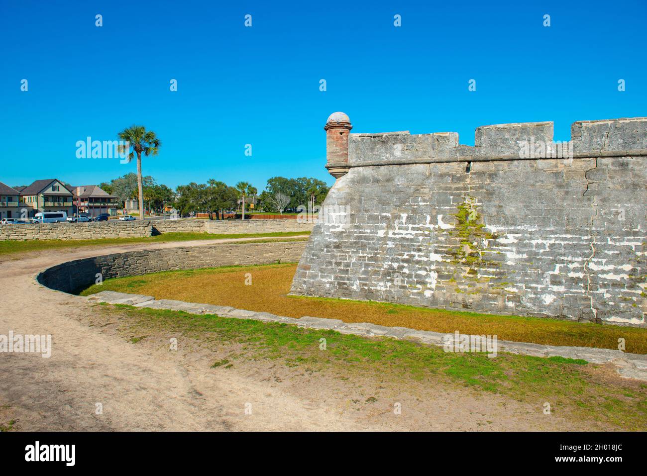 Watchtower of Castillo de San Marcos in St. Augustine, Florida FL, USA ...