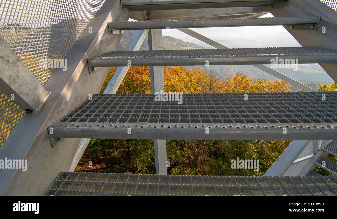 Lookout tower or observation tower in Horne Lazy, Brezno, Slovakia ...