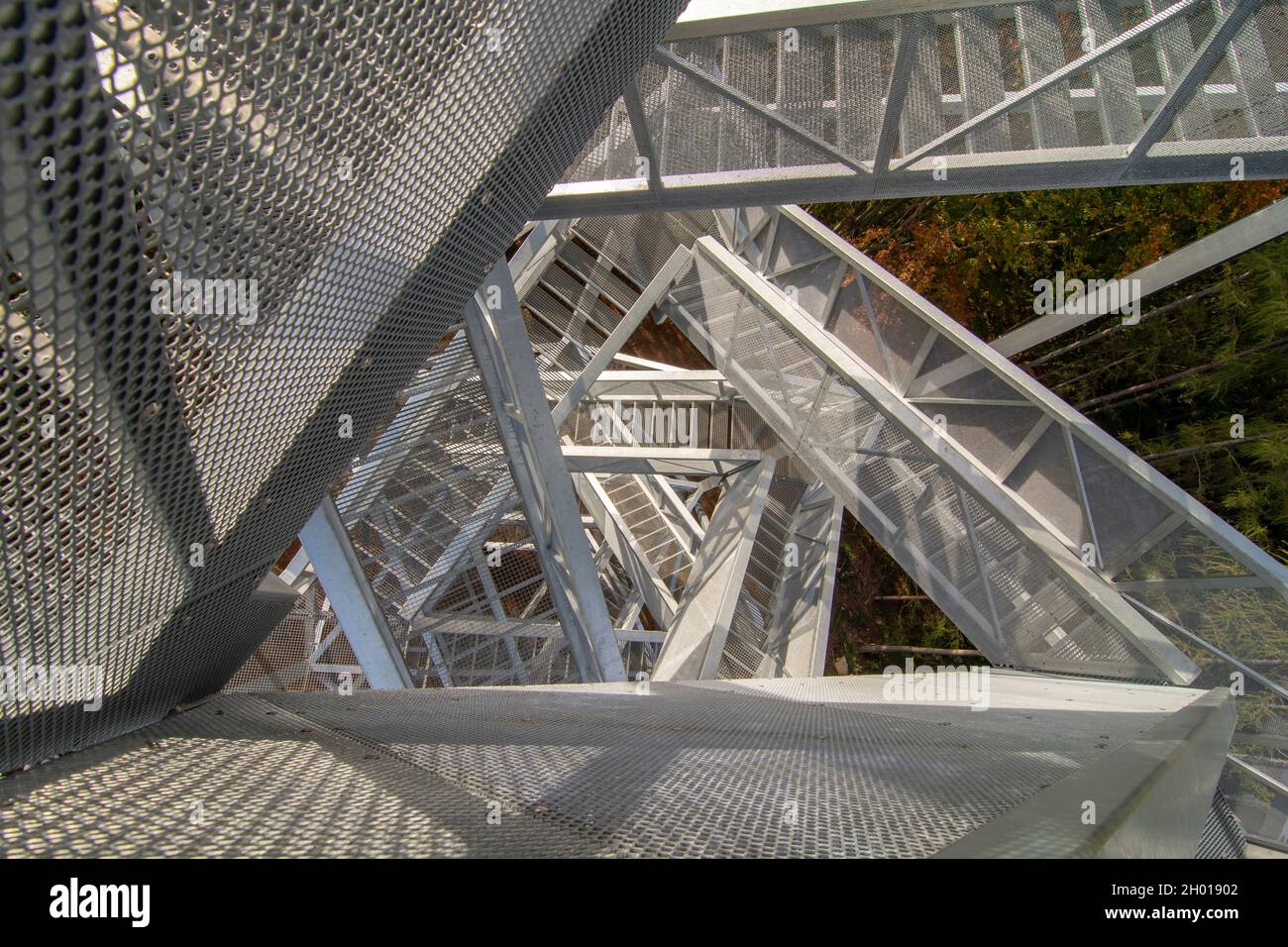 Lookout tower or observation tower in Horne Lazy, Brezno, Slovakia ...