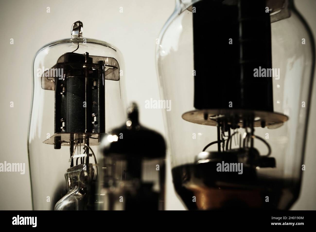 Selection of old electrical valves Stock Photo - Alamy