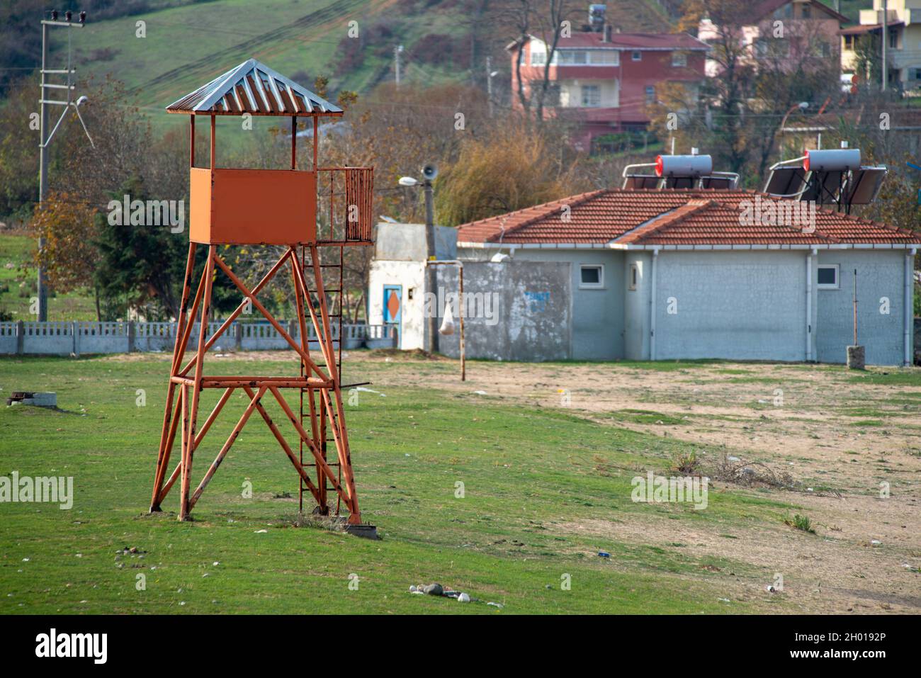 Harbor view with a watchtower hi-res stock photography and images - Alamy