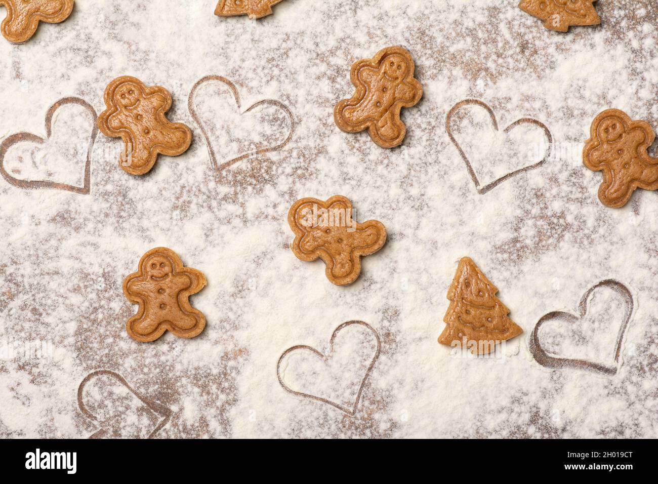 Gingerbread man pattern hi-res stock photography and images - Alamy