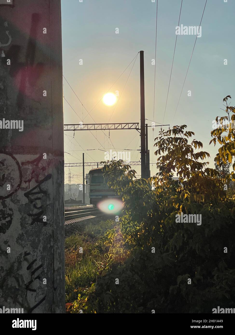 Cargo train traveling on railway hi-res stock photography and images ...