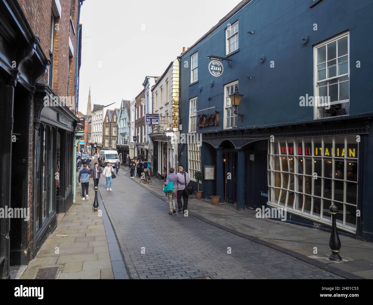 Saddler Street, Durham City Centre, County Durham, England Stock Photo ...