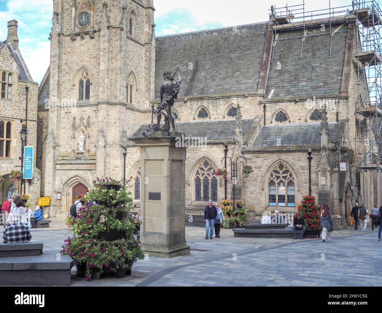 Market Place, Durham City Centre, County Durham, England Stock Photo ...