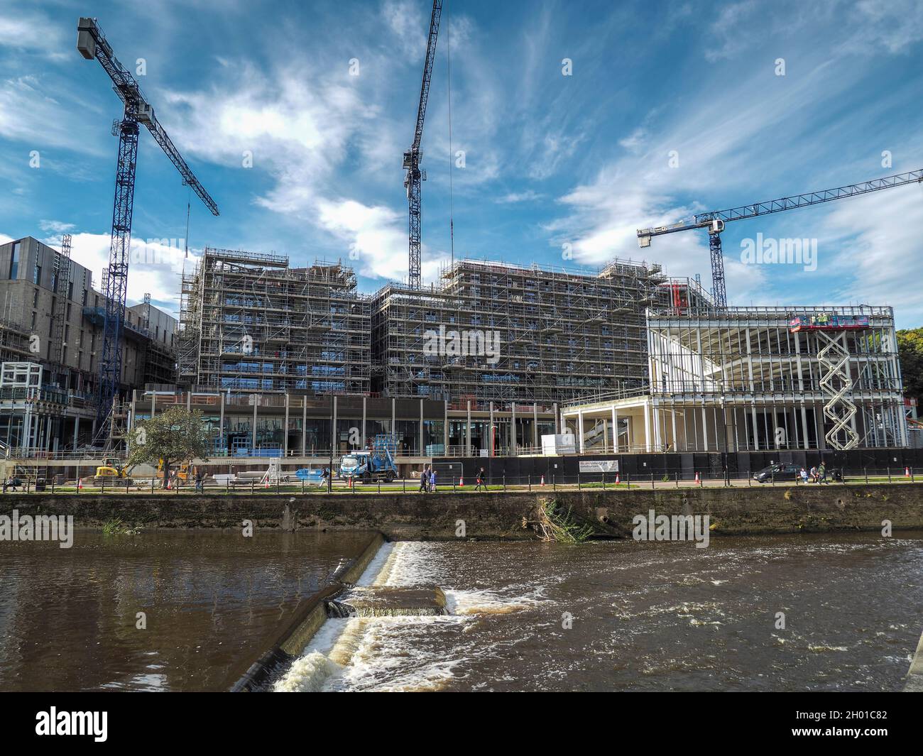 New construction, Durham City centre Stock Photo - Alamy
