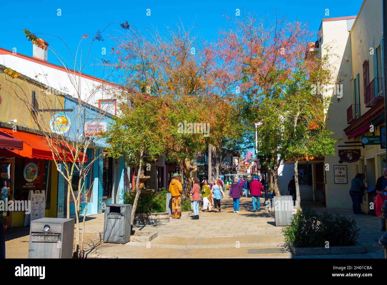 Historic commercial buildings at 114 St. George Street in historic ...