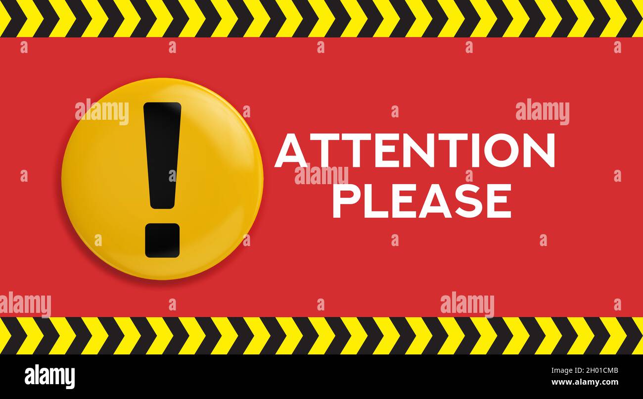 Attention and important message concept Stock Photo - Alamy