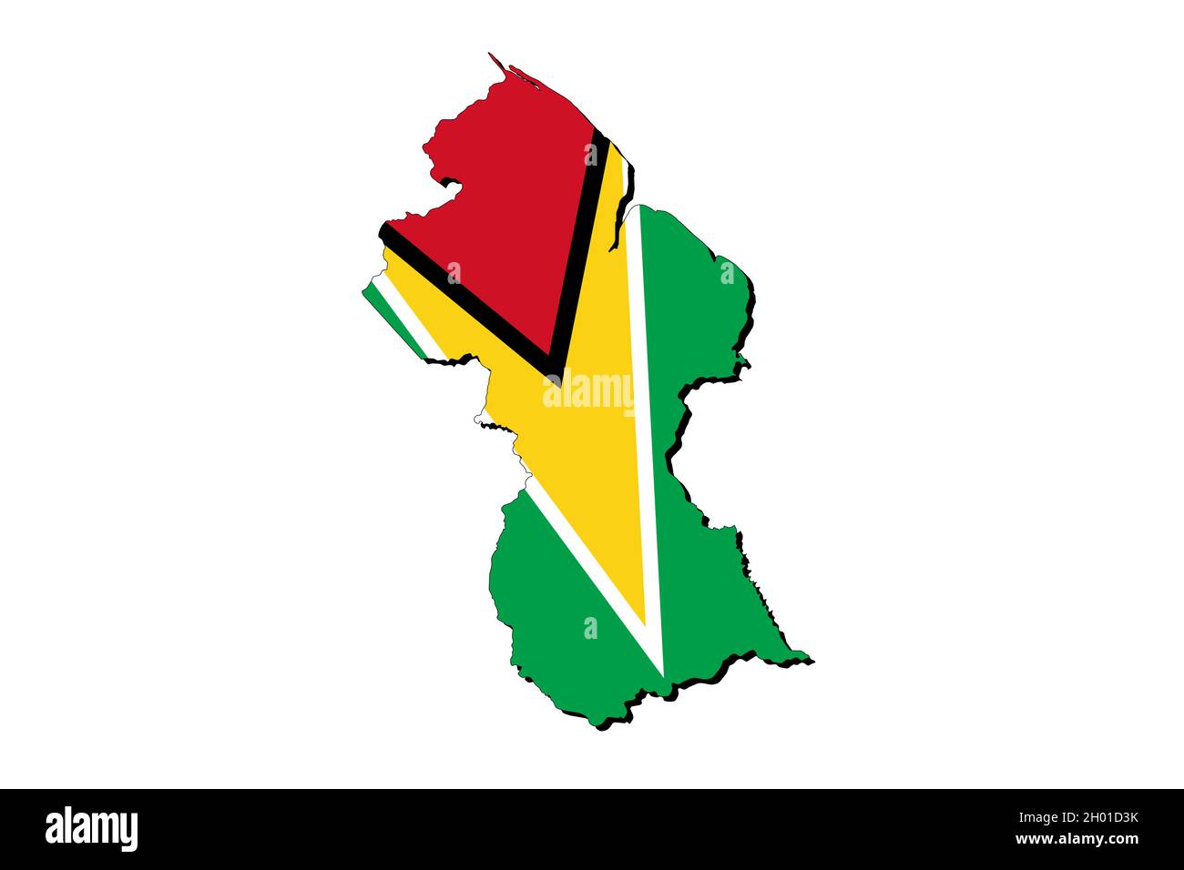 White guyana flag hi-res stock photography and images - Alamy