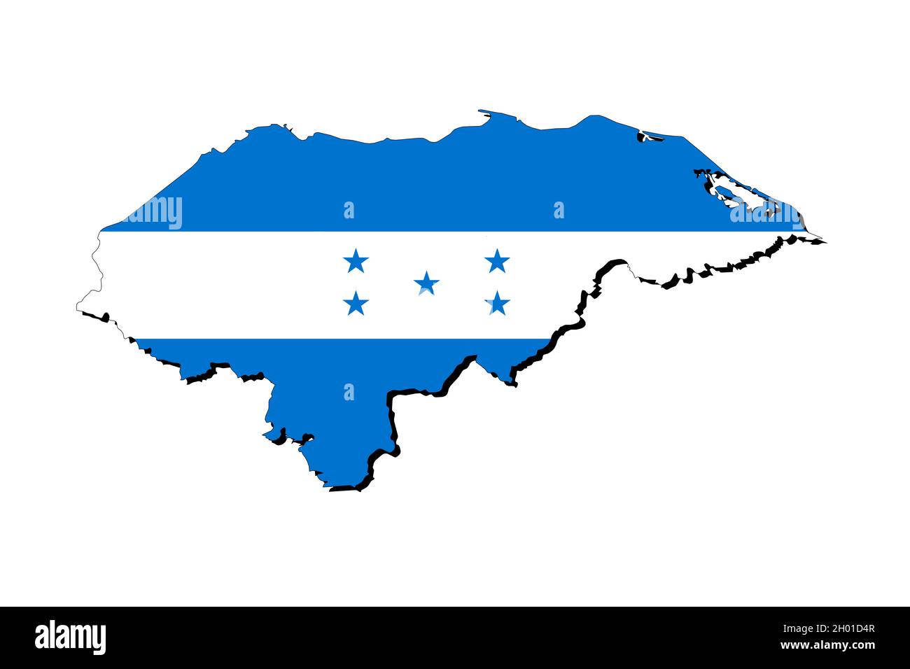 Honduras outline hi-res stock photography and images - Alamy
