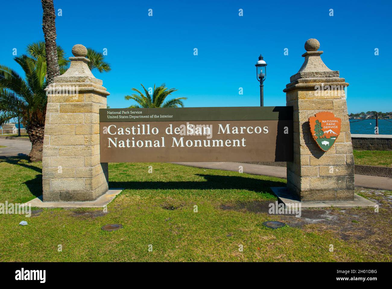 Castillo de San Marcos in St. Augustine, Florida FL, USA. This fort is ...