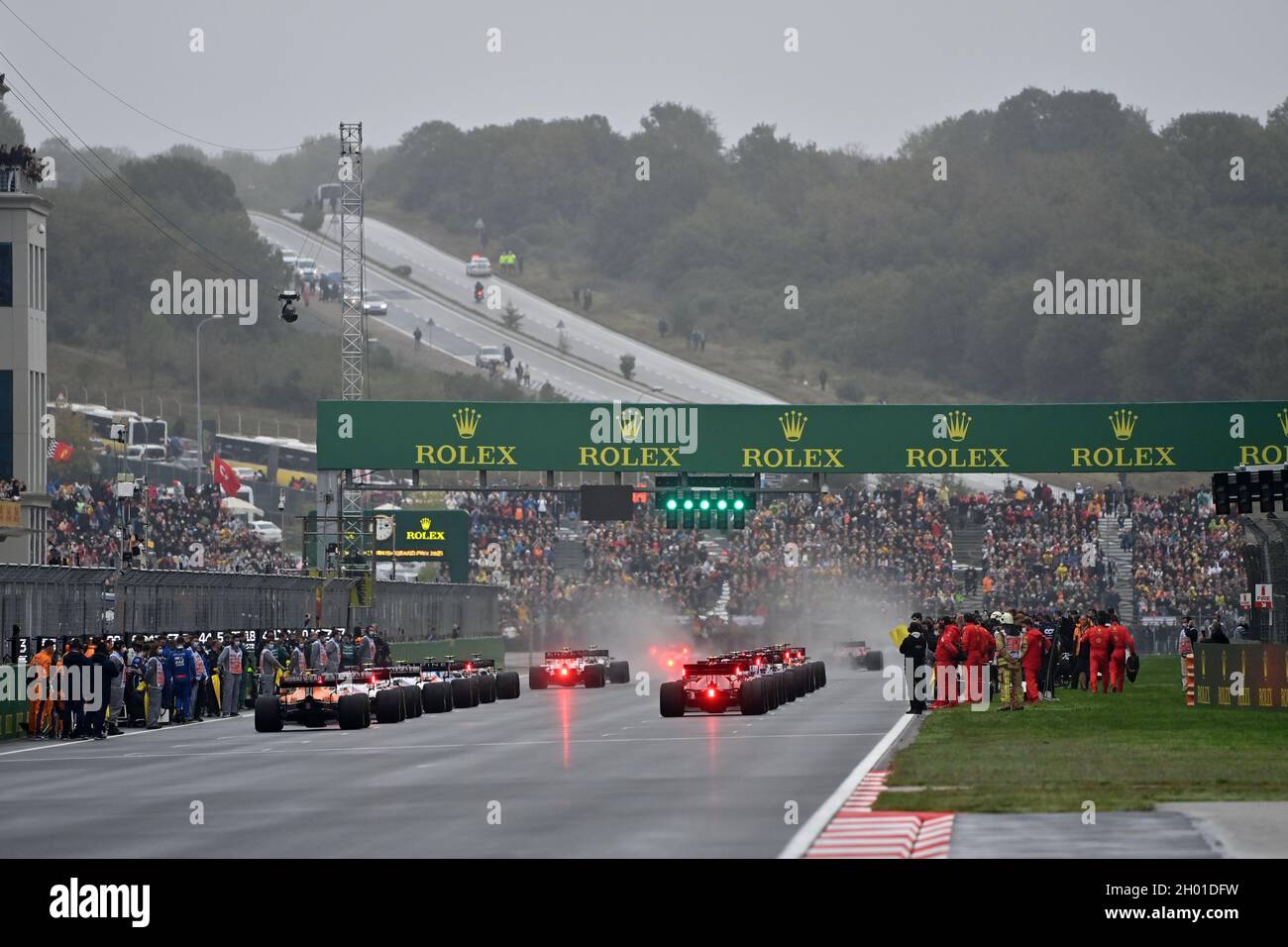 start of the race, depart, during the Formula 1 Rolex Turkish Grand ...