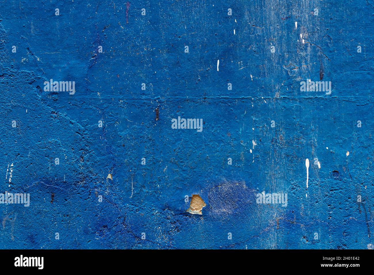 Indigo blue paint covering an old concrete wall. Vector cement texture ...