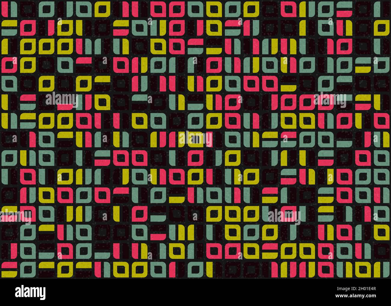 Abstract Geometrical generative computational art illustration Stock ...