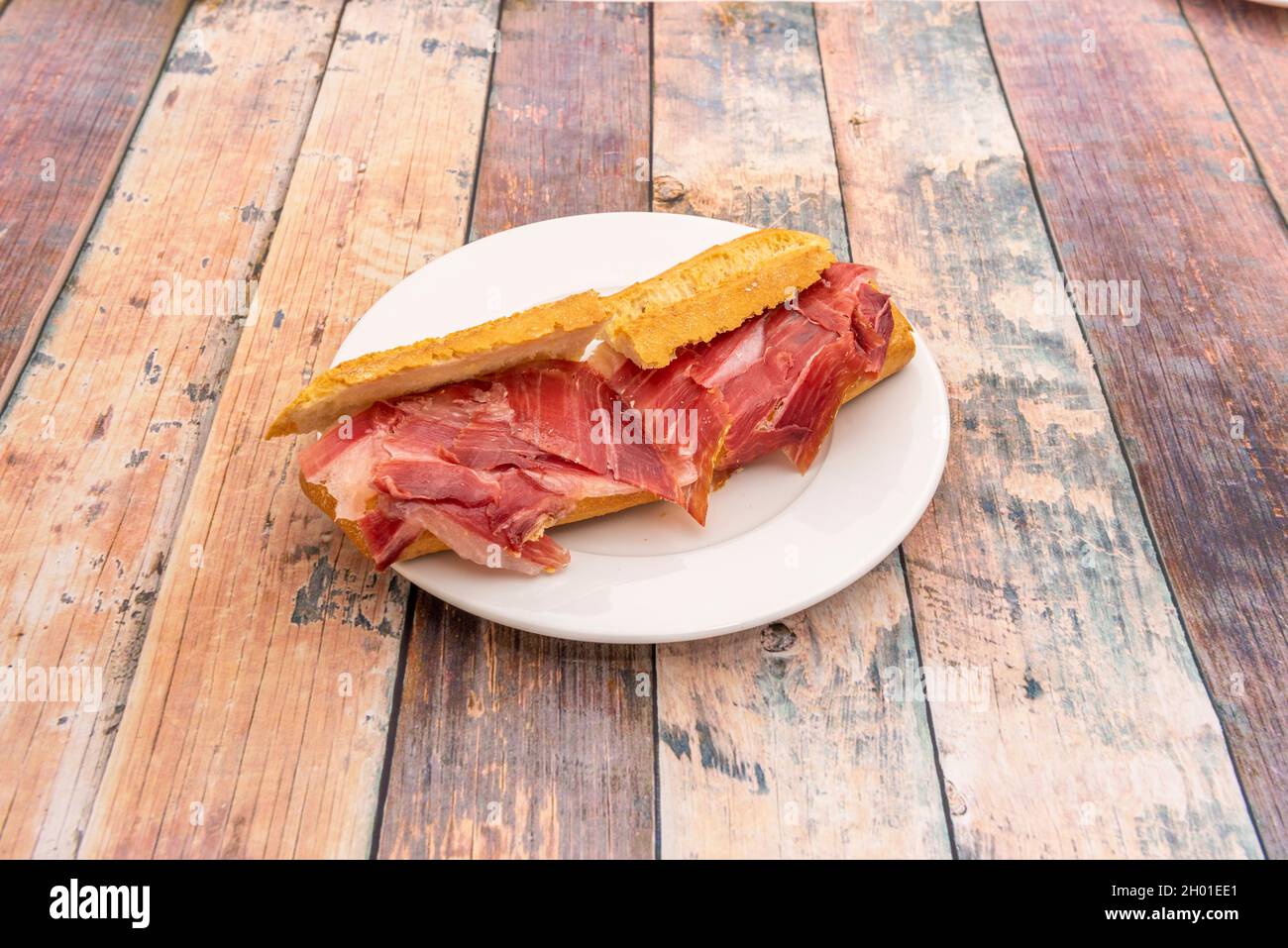 Typical italian sandwich ham tomato hi-res stock photography and images ...