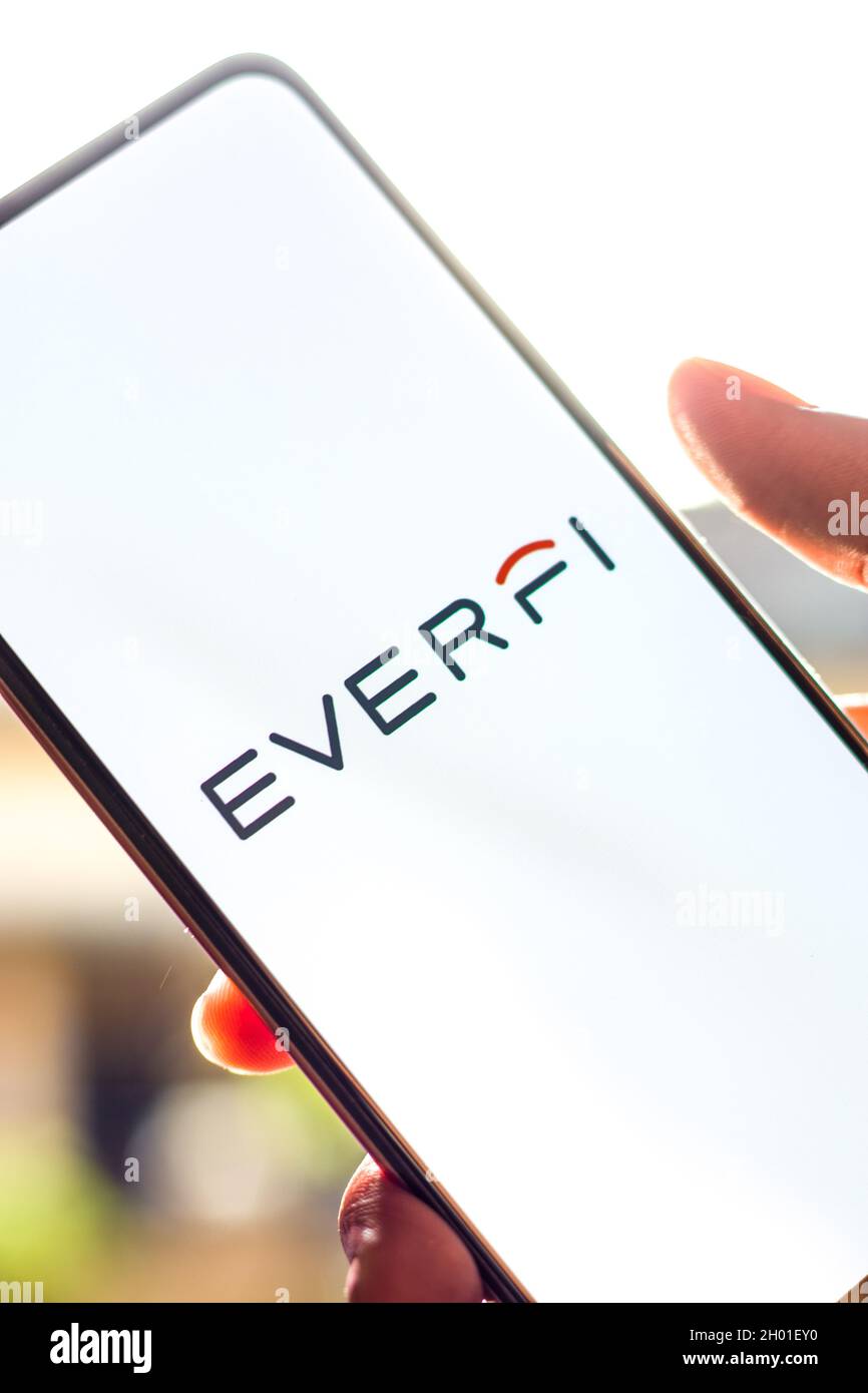 West Bangal, India - October 09, 2021 : EVERFI logo on phone screen ...